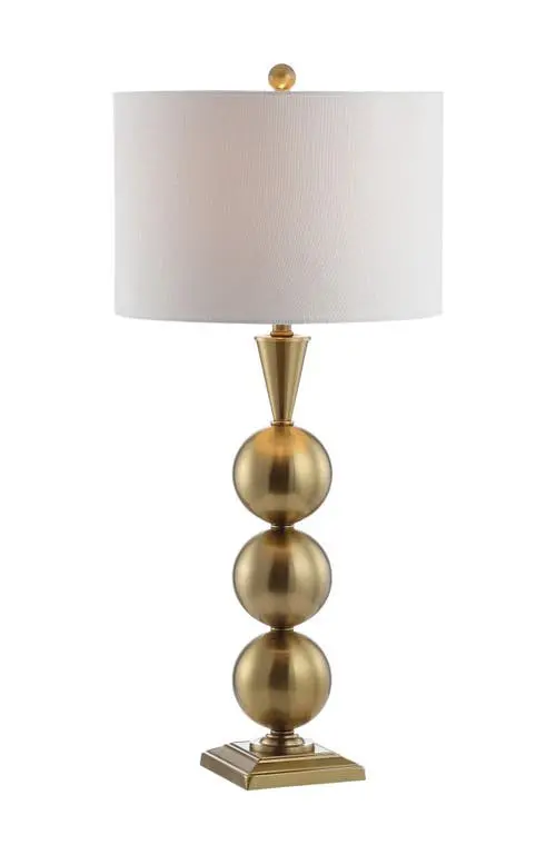 JONATHAN Y Mackenzie 33" Metal Led Table Lamp - Brass Gold