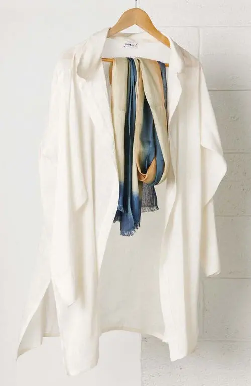 STUDIO VARIOUSLY Oceana Soft Linen Silk Handloom Scarf