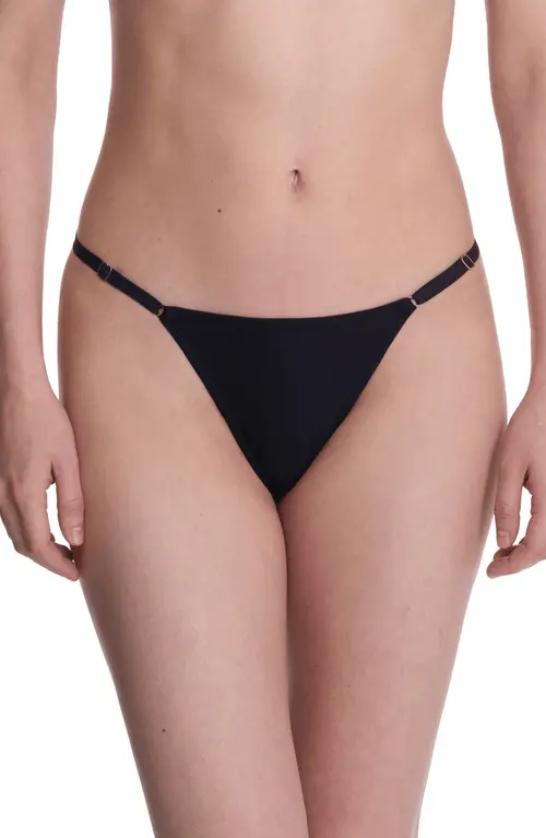 Natori Verge Adjustable String Thong - Black