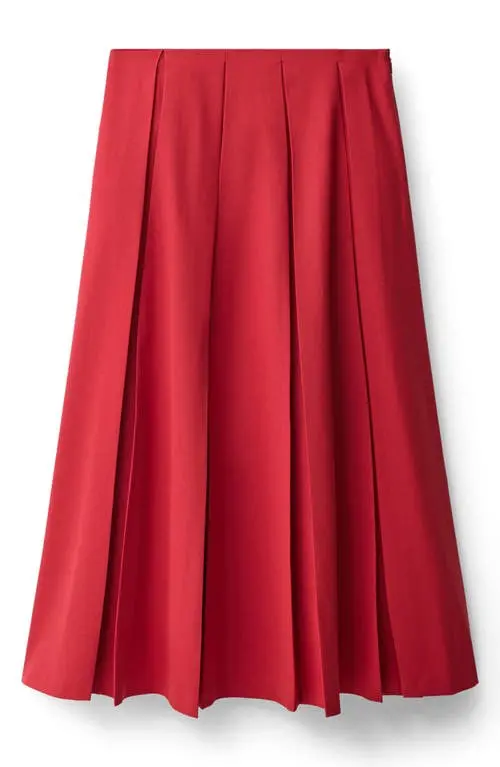 Mango Pleated Midi Skirt