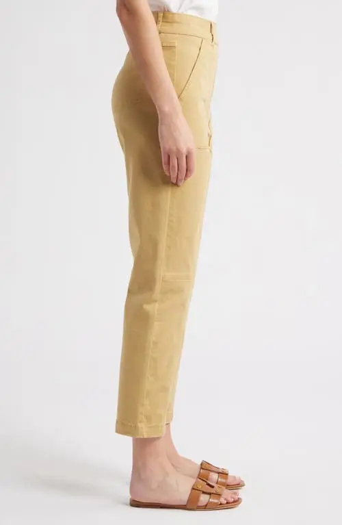 Hue Stretch Twill Utility Pants - Kelp