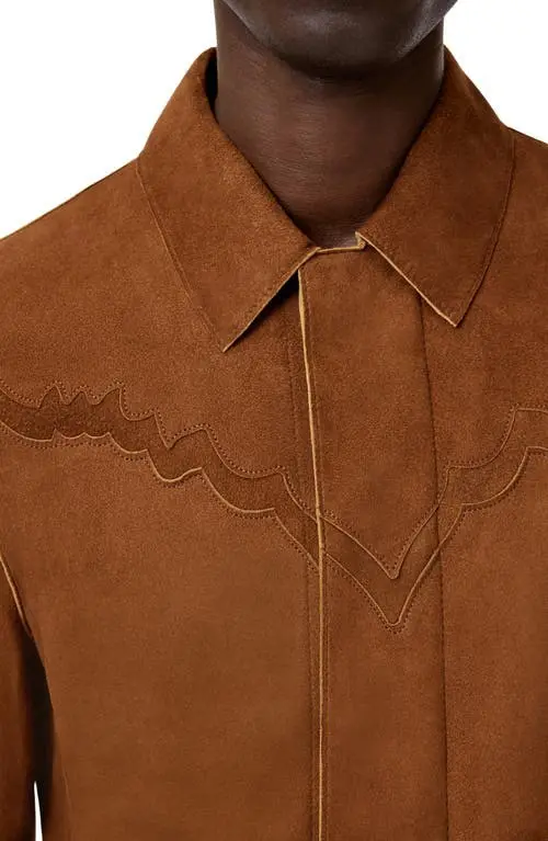 John Varvatos Marlee Suede Western Jacket