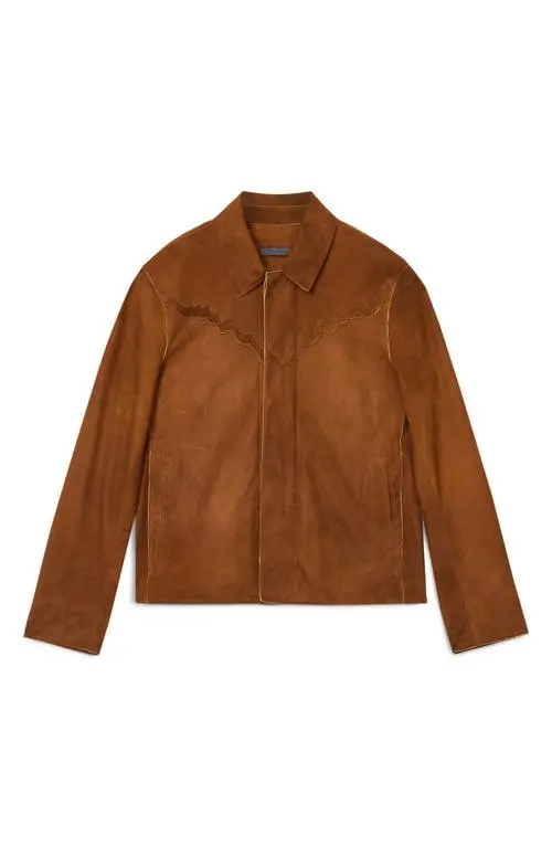 John Varvatos Marlee Suede Western Jacket