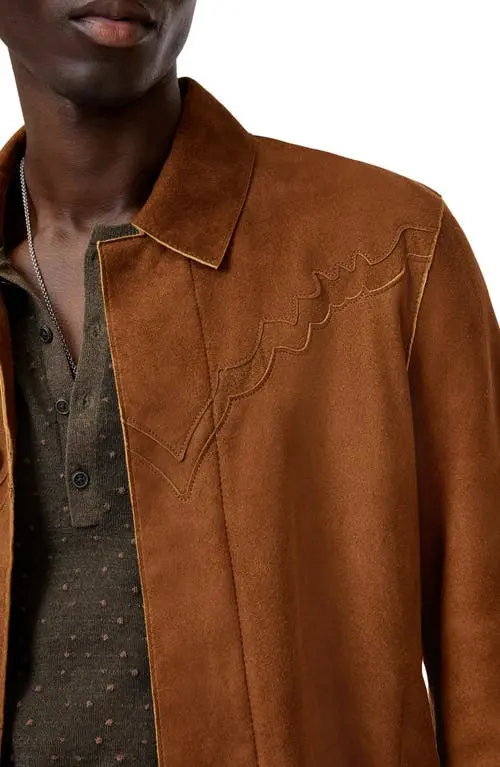 John Varvatos Marlee Suede Western Jacket