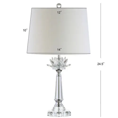 JONATHAN Y Day 24.5" Crystal Led Table Lamp
