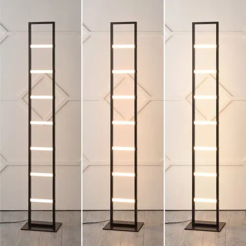 JONATHAN Y Ivan 59.3" Minimalist Modern Iron Ladder Dimmable Integrated Led Floor Lamp