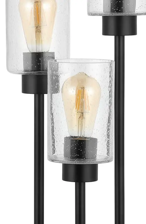 JONATHAN Y Axel Modern 3-light Iron/seeded Glass Modern Industrial Led Table Lamp