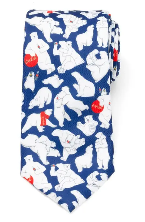 CUFFLINKS, INC. Coca-cola Polar Bear Necktie - Navy