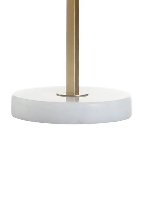 JONATHAN Y Alyssa 24.5" Metal/marble Led Table Lamp - Brass Gold/white