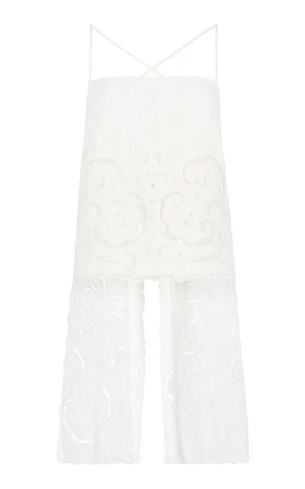 ALL THAT REMAINS Frida Crochet Top - White