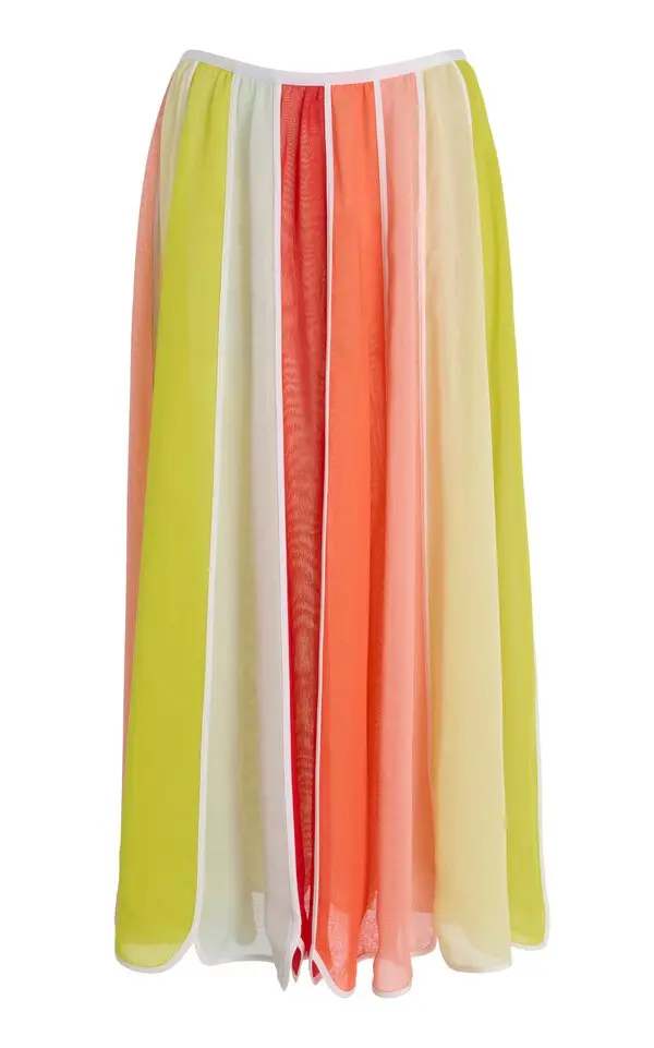 Rosie Assoulin - Exclusive Riviera Silk-Chiffon Umbrella Midi Skirt