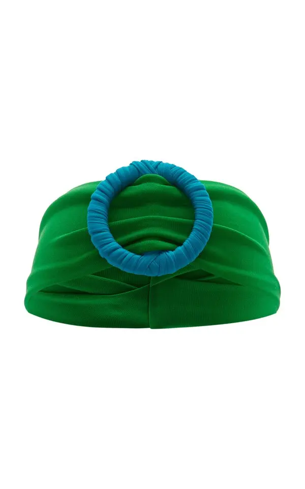PARDOHATS Exclusive Riviera Buckled Headband - Green