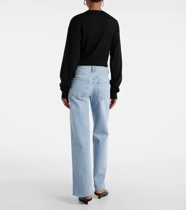 AGOLDE Harper High-rise Wide-leg Jeans - Blue
