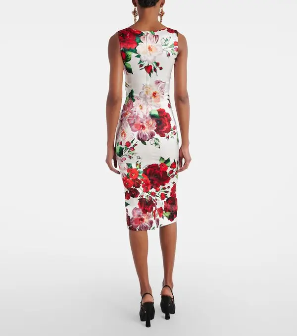Dolce & Gabbana Floral Printed Midi Dress