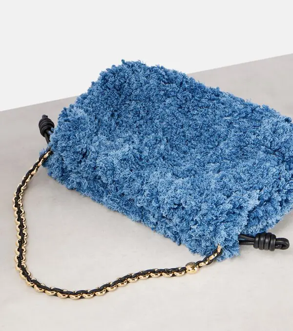 Loewe Flamenco Denim Clutch
