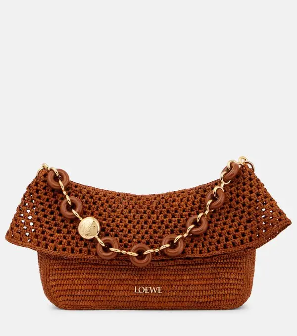 Loewe Paula's Ibiza Ola Medium Shoulder Bag - Brown