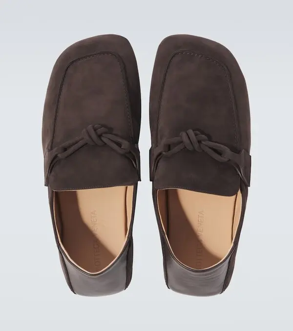 Bottega Veneta Daddy Suede Loafers - Brown