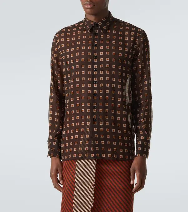 Saint Laurent Printed Wool Shirt
