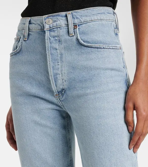 AGOLDE Riley High-rise Straight Jeans - Blue