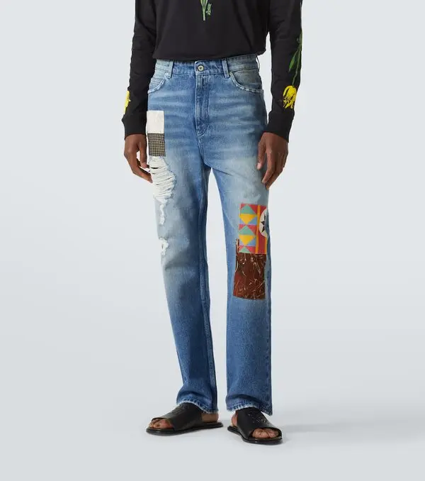 Loewe Patchwork Straight Jeans