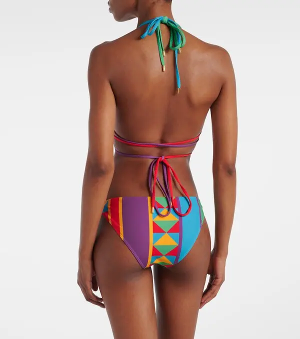 Loewe Paula's Ibiza Printed Bikini Top - Multicoloured