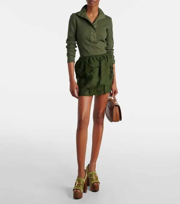 Gucci Horsebit Suede Slingback Sandals