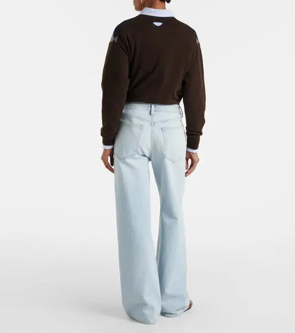 AGOLDE Shona High-rise Wide-leg Jeans