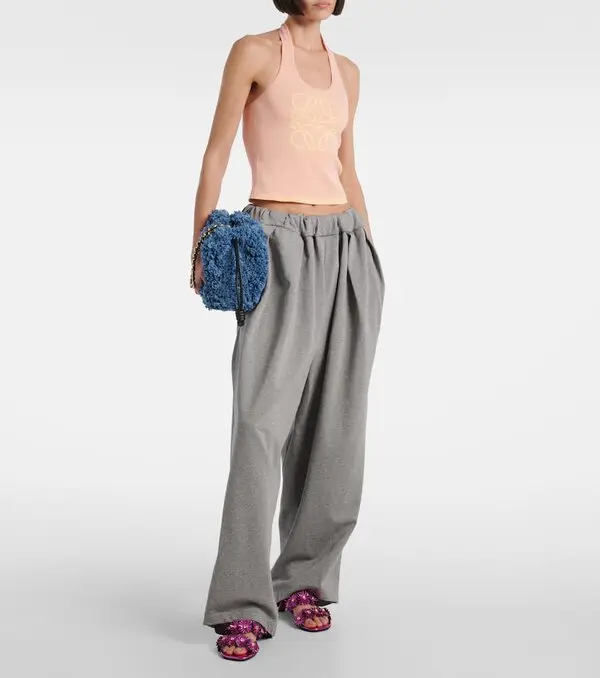 Loewe Anagram Cotton Jersey Sweatpants