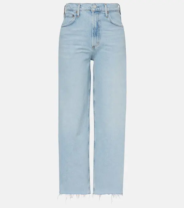 AGOLDE Ren High-rise Wide-leg Jeans - Blue