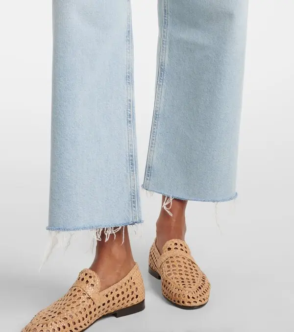 AGOLDE Ren High-rise Wide-leg Jeans - Blue