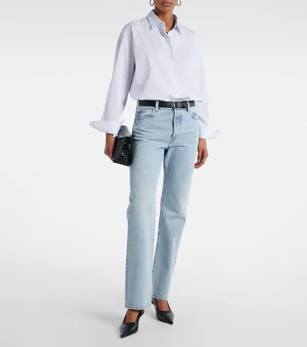 FRAME Staple High-rise Straight Jeans
