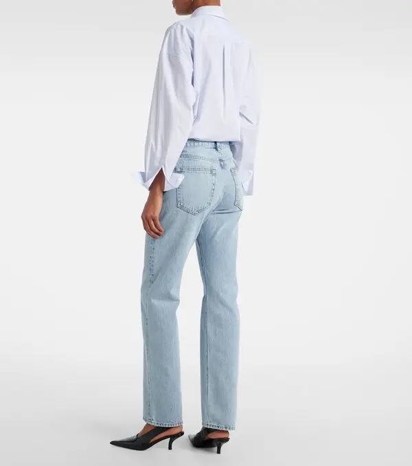 FRAME Staple High-rise Straight Jeans