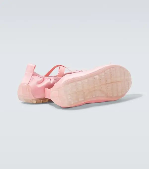 Simone Rocha Ballerina Grip Pleated Ballet Flats