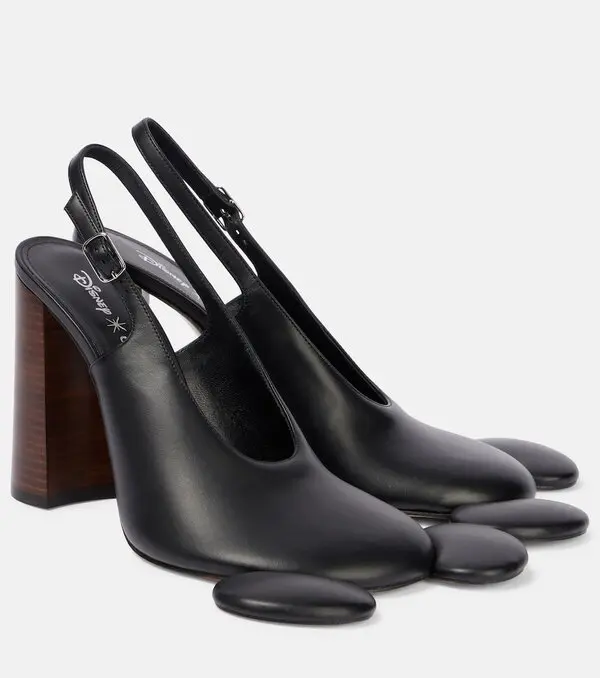 Coperni X Disney® Mickey Leather Slingback Pumps