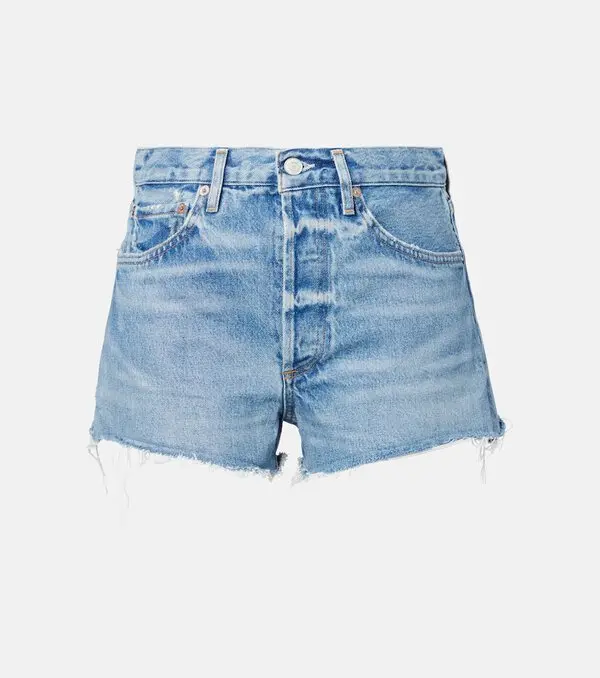 AGOLDE Parker Denim Shorts - Blue