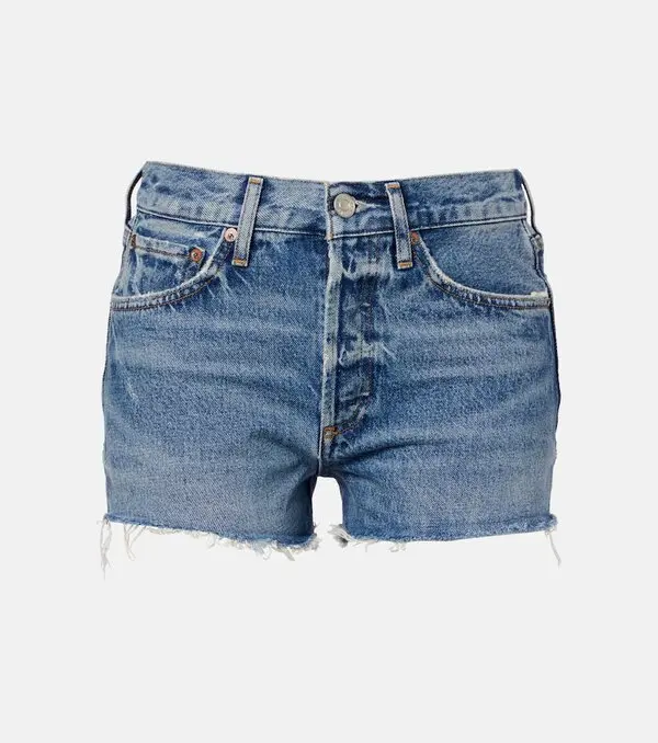 AGOLDE Parker Denim Shorts - Blue