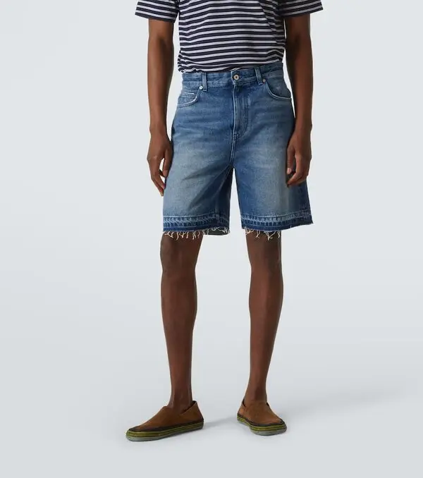 Loewe Paula's Ibiza Denim Shorts - Blue