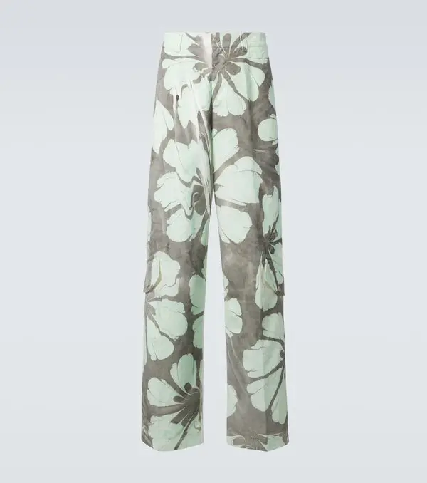 Dries Van Noten Floral Wide-leg Pants