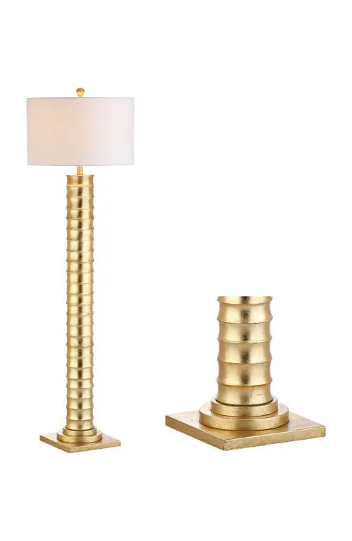 JONATHAN Y Serena 63" Metal Led Floor Lamp - Gold Painting