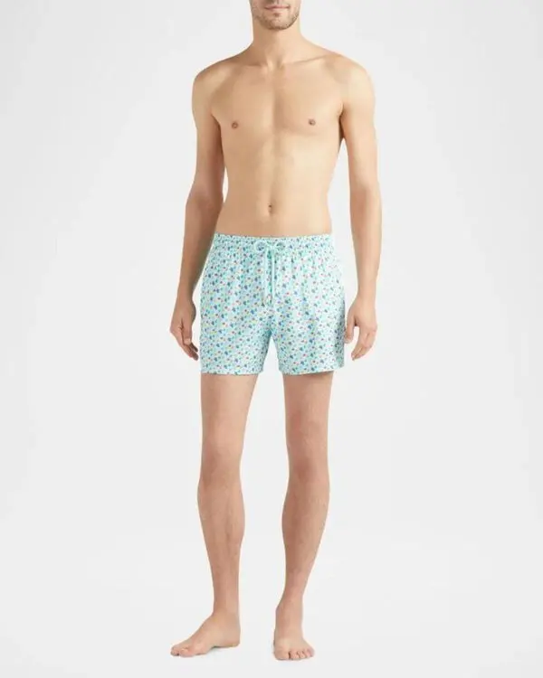 Vilebrequin Micro Ronde Des Tortues Swim Trunks - Pacific Bl