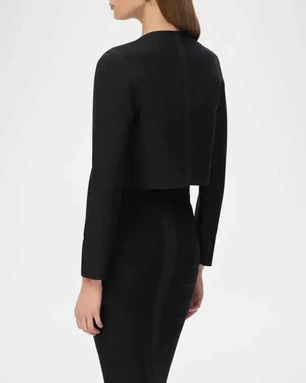 Herve Leger Lucia Cropped Jacket