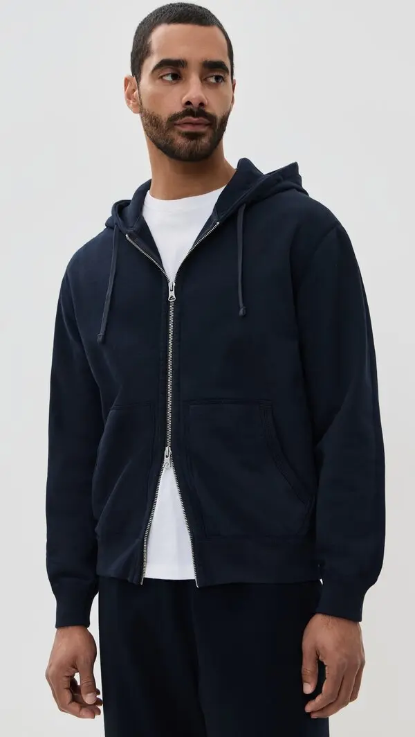 Reigning Champ Mid-weight Terry Zip Hoodie - Navy