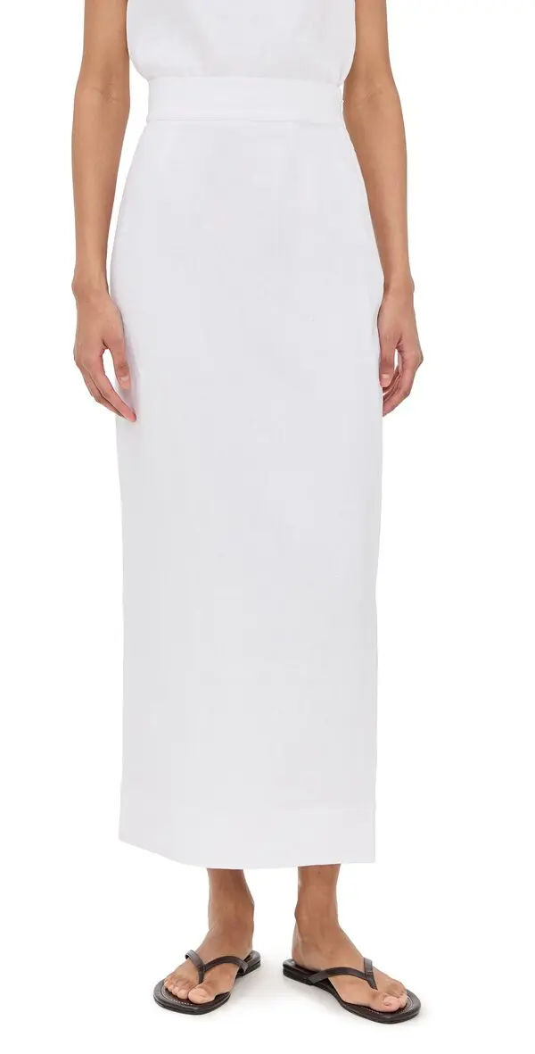 Posse Emma Linen Skirt - Ivory