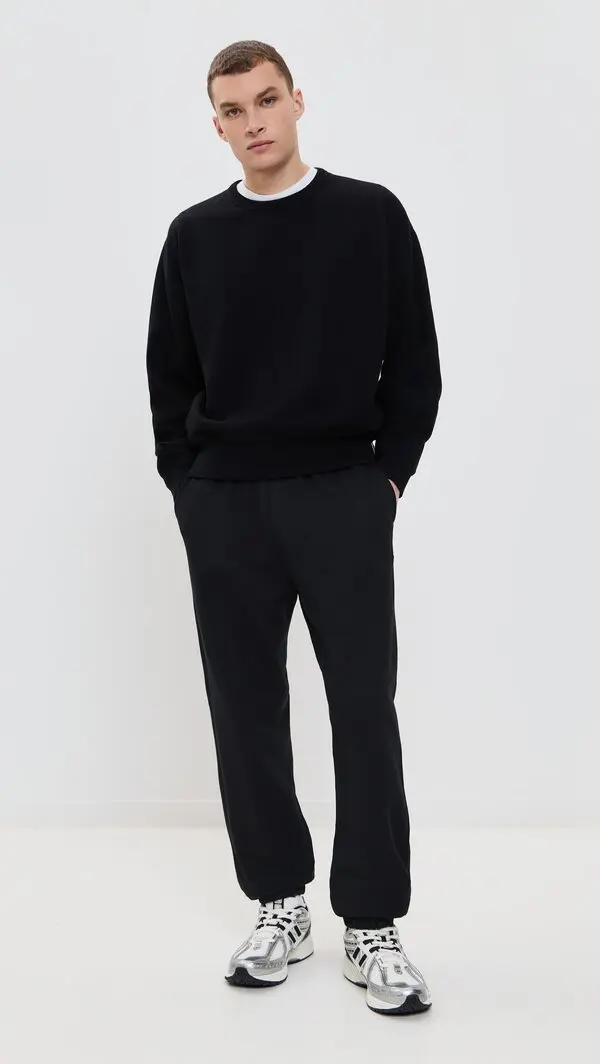 Reigning Champ Mid-weight Terry Cuffed Relaxed Sweatpants - Black