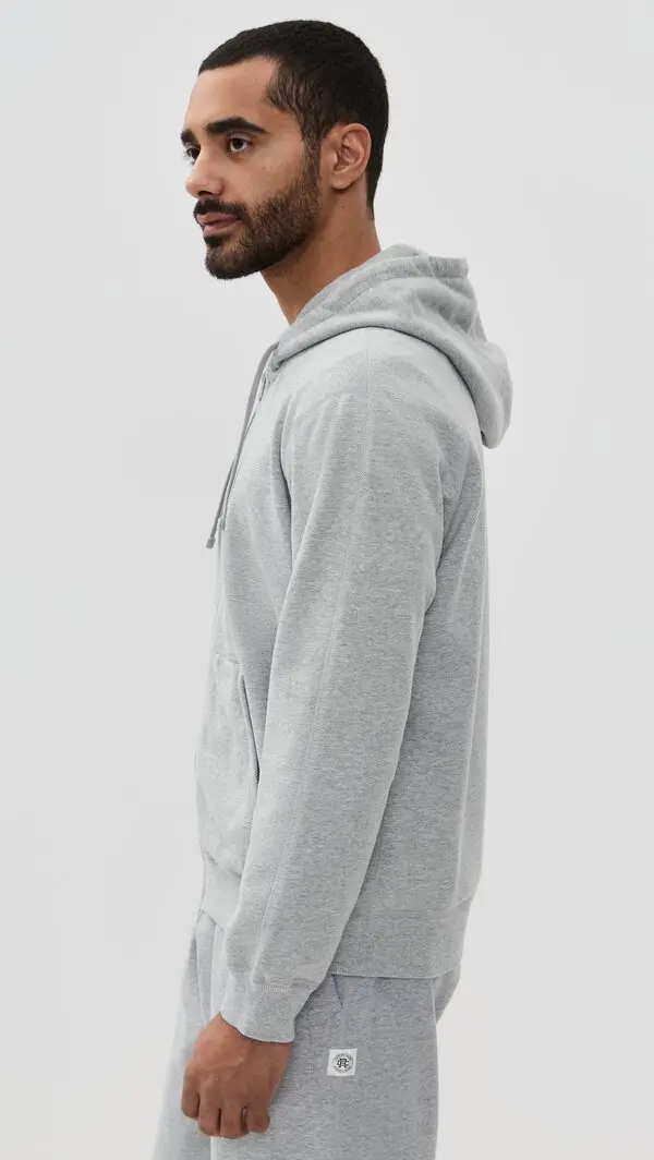 Reigning Champ Mid-weight Terry Zip Hoodie - Hgrey