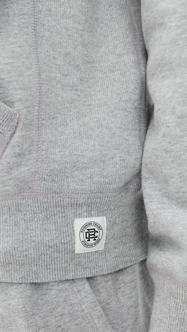 Reigning Champ Mid-weight Terry Zip Hoodie - Hgrey