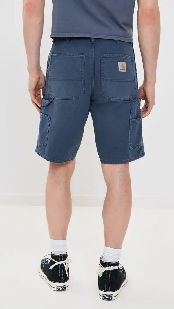 Carhartt Work In Progress Single Knee 9.5 Shorts - Dusky Blue (stone Canvas)