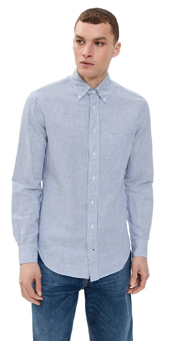 Gitman Bros Striped Linen Shirt