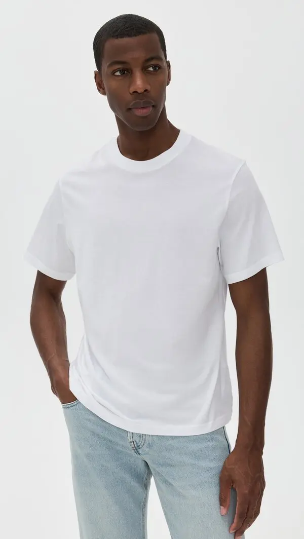 FRAME Short Sleeve Light Cotton Tee