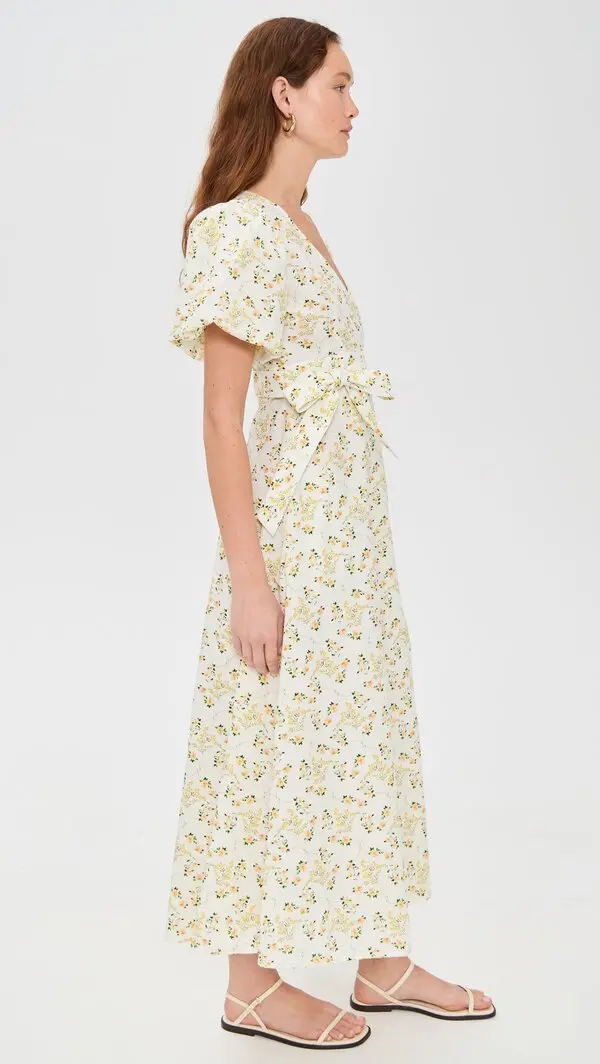 LA MAREGOLD Flora Wrap Maxi Dress